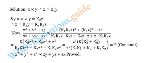 Wbbse Solutions For Class 10 Maths Chapter 13 Variation Exercise 131