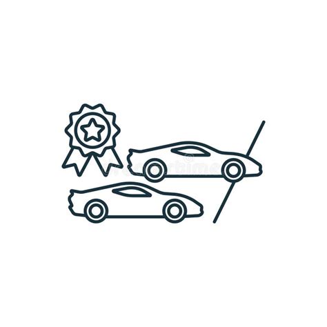 Patent Race Icon Monochrome Simple Sign From Intellectual Property Collection Stock