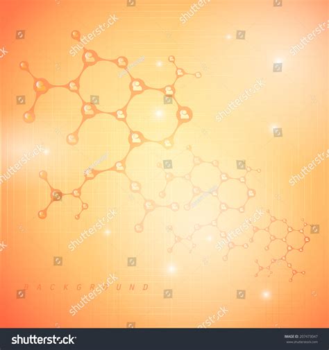 Molecule Communication Background Vector Illustration Graphic Stock Vector Royalty Free 207473047