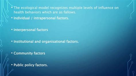 Ecological Model Pptx