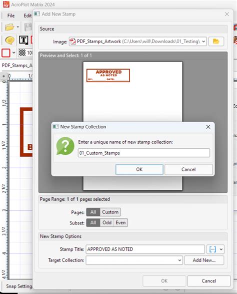 Topic Creating And Importing Stamps Into The Acroplot Matrix Program