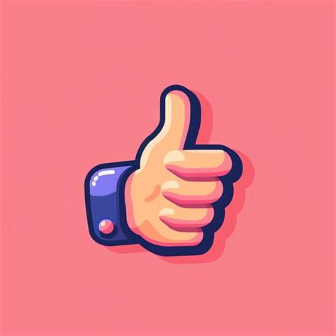 Thumbs Up Icon Premium Ai Generated Image