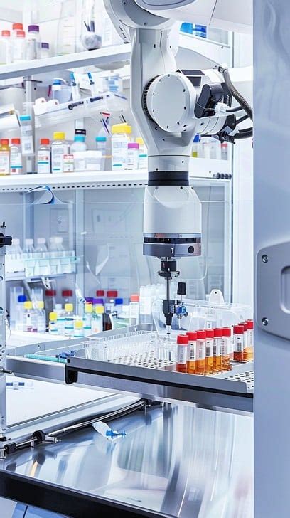 free robotic laboratory automation image download at stockcake
