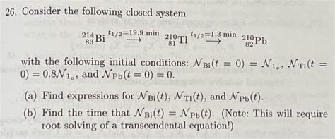 Solved Consider The Following Closed System Chegg