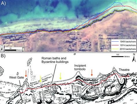Erosion Examples At Apollonia From Historic Map And Vhr Imagery A Download Scientific Diagram