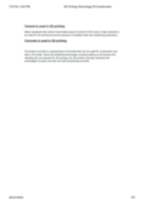 Solution 3d Printing Technology In Construction Computer Architectures