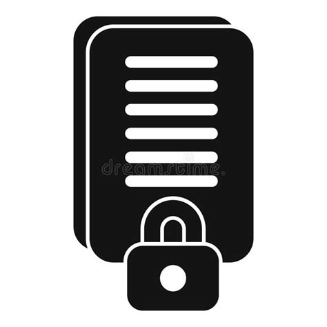 Locked Documents Representing Data Protection And Security Stock Vector