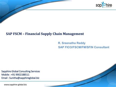 Sap Fscm Training Materials Pdf Business Business And Finance