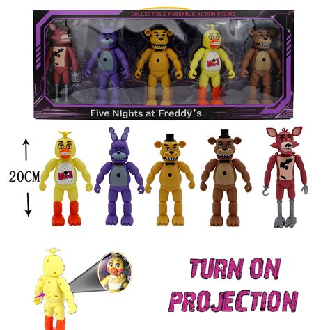 Kevche 5pcs Fnaf Action Figures Set Toys Five Nights At Freddys