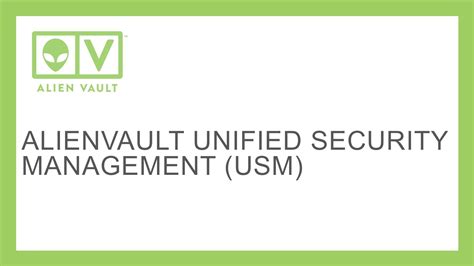 🔥 Free Download Alienvault Unified Security Management Usm Cybersecurity By Jnoble67