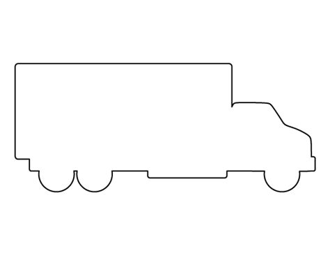 Printable Truck Template Free Pdf Download Truck Outline Printable