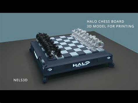 Halo Chess Board Concept 3d Model Youtube