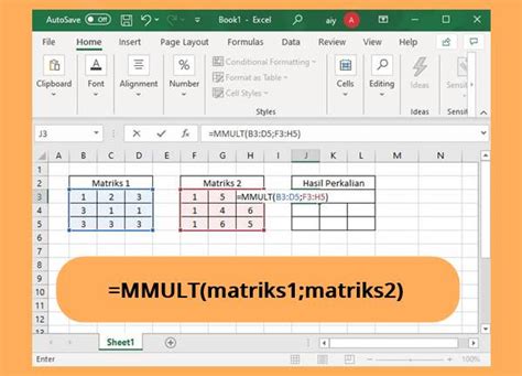 Tutorial Perkalian Matriks Di Excel [100 Mudah]