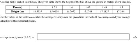 solved jse the values in the table to calculate the average