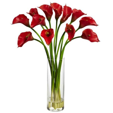 Nearly Natural Artificial Indoor Mini Calla Lily Silk Flower