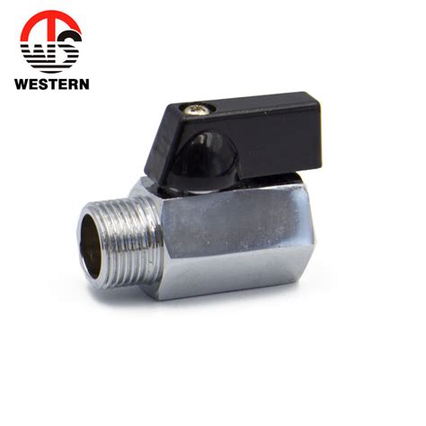 Brass Mini Ball Valve Chrome Plated Pn20 3 Years Warranty