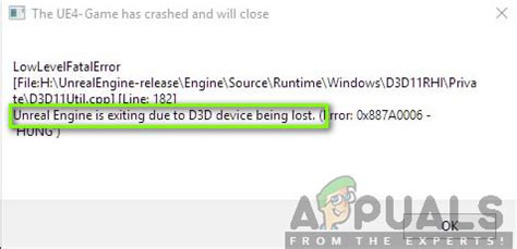 How to Fix 'Unreal Engine is exiting due to D3D device being lost' Error?
