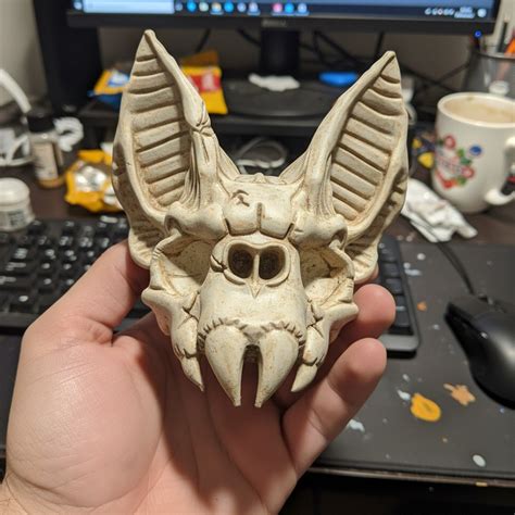 🧛 Vampire Bat Skull Gothic Halloween Decor・ 3d File For 3d Printing・cults