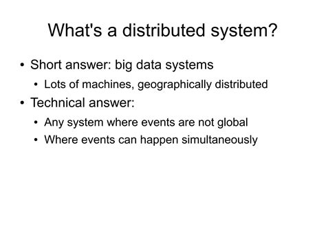 distributed systems and consistency odp databases computer