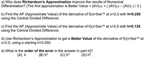 solved numerical methods question please solve clearly