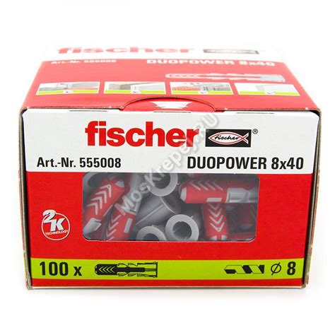 Дюбель Fischer DUOPOWER 8x40 универсальный | МосКрепеж