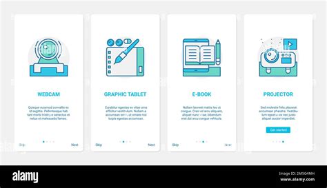 Electronic Media Devices Entertainment Vector Illustration Ux Ui Onboarding Mobile App Page
