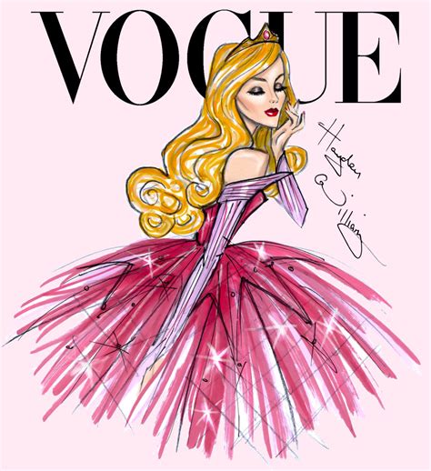 Hayden Williams Fashion Illustrations Disney Divas For Vogue By