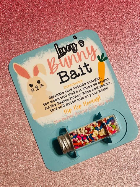 Custom Bunny Bait Card Etsy