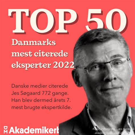 Jes Søgaard Is Among The Most Cited Experts In Danish Media