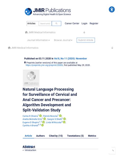 Natural Language Processing For Surveillance Of Cervical And Anal