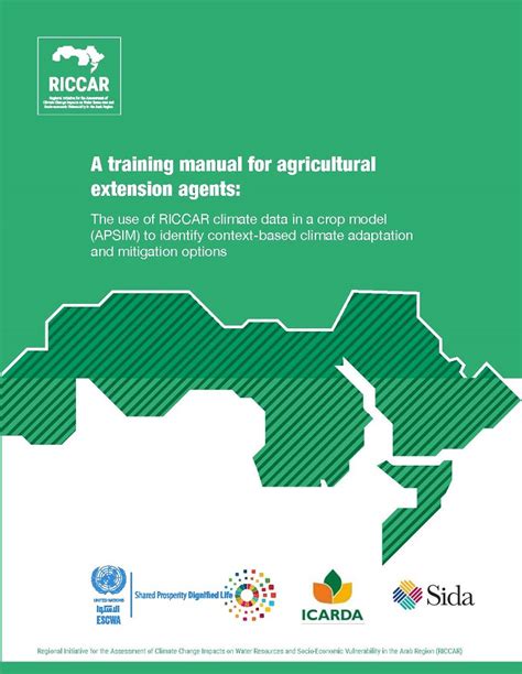 A Training Manual For Agricultural Extension Agents The Use Of Riccar Climate Data In A Crop