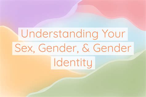How To Understand Your Sex Gender Gender Identity Book Now Step To Better Mental Health