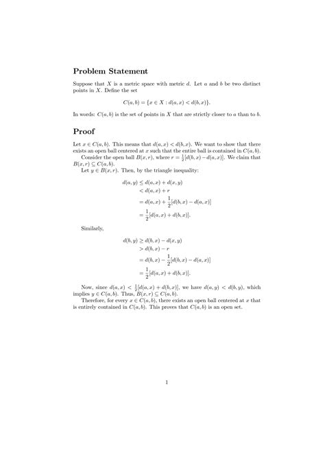 [solved] problem 3 suppose that x is a metric space with metric d let