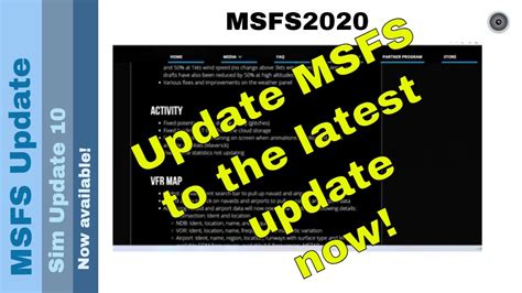 Flight Simulator MSFS Update Sim Update Now Available