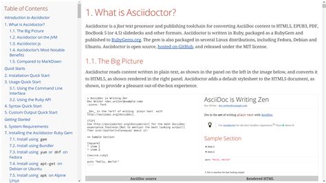 asciidoctor new noteworthy and beyond