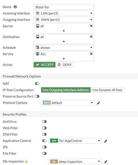 Technical Tip How To Block Tor Connections Fortinet Community
