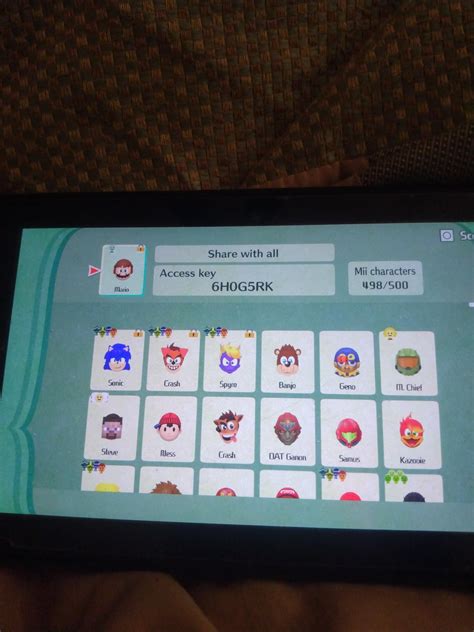 My Access Code R Miitopia