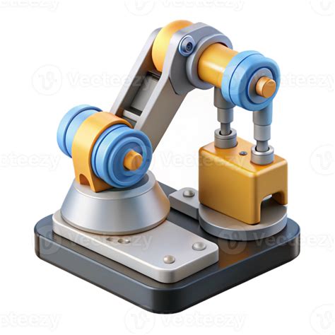 Wonderful Modern A Robotic Arm Assembling A Microchip Precise Movements Industrial Lighting