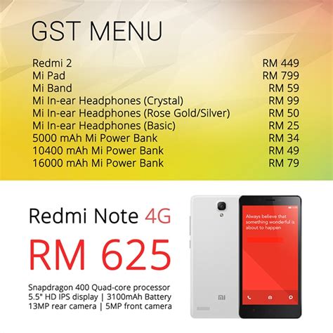 Xiaomi Malaysia To Only Raise Price Of Redmi Note G After Gst Other Products Unaffected