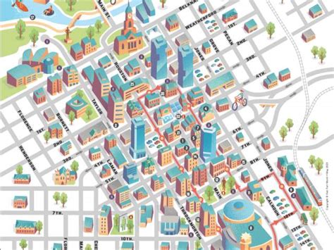 Restaurant Downtown Fort Worth Map 321 Downtown Fort Worth Stock