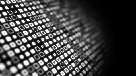 Abstract Blue Dots Motion Digital Background Seamless Looping Square Grid Animation Ideal