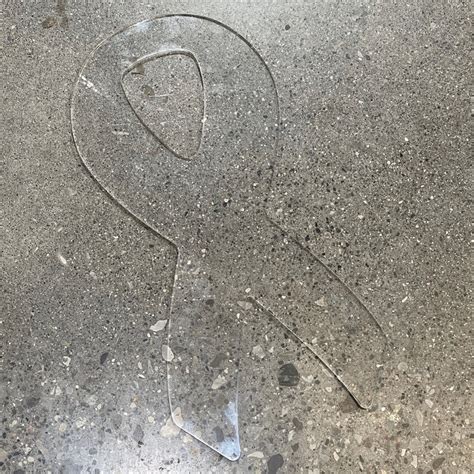 14x7 Awareness Ribbon Acrylic Router Template Etsy