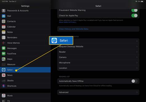 Manage Browsing History On Safari For IPad