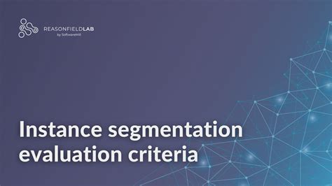 Instance Segmentation Evaluation Criteria