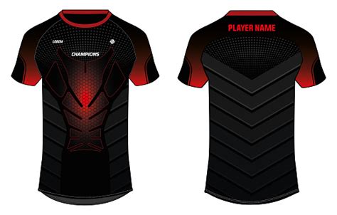 스포츠 티셔츠 저지 디자인 플랫 스케치 일러스트레이션 추상 패턴 V 넥 모토크로스 저지 컨셉 축구 크리켓 배구 럭비 E 스포츠 게이밍 유니폼 키트 T 셔츠에 대한 스톡 벡터