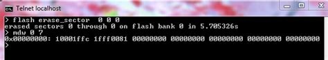 Jtag Openocd Flash Erasesector Command Not Erasing Lpc1768