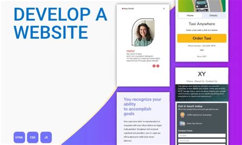 Create A Website With Html Css Tailwind And Javascript By Tom Villalba Fiverr