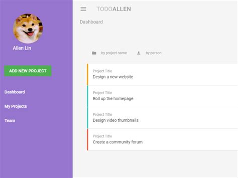 Todo Vuevuetify 林逸倫allens Portfolio