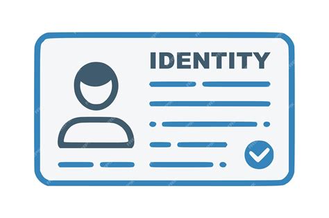 Premium Vector Identification Card With Profile Icon National Id Card