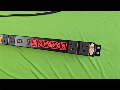 Analog Round Pin Power Distribution Units Grey Color Analog Single Phase Power Distribution